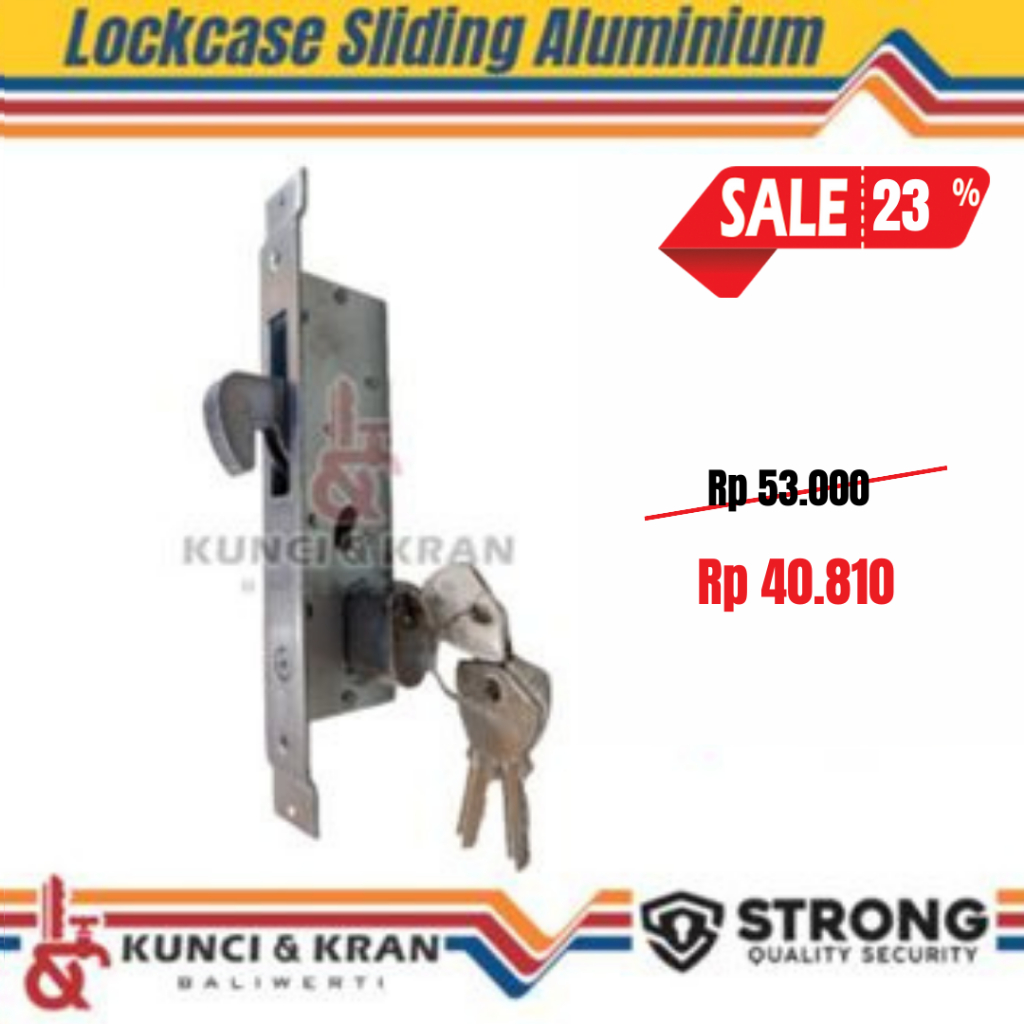 Jual BODY KUNCI SLIDING ALUMUNIUM STRONG AL KC 6423 LOCKCASE PINTU ...