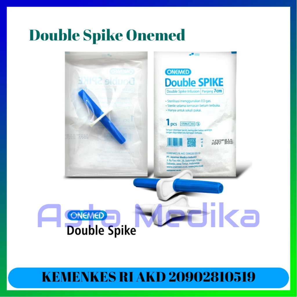Jual Double Spike Infusion 7cm Onemed - Alat Penusuk Botol Cairan Infus ...