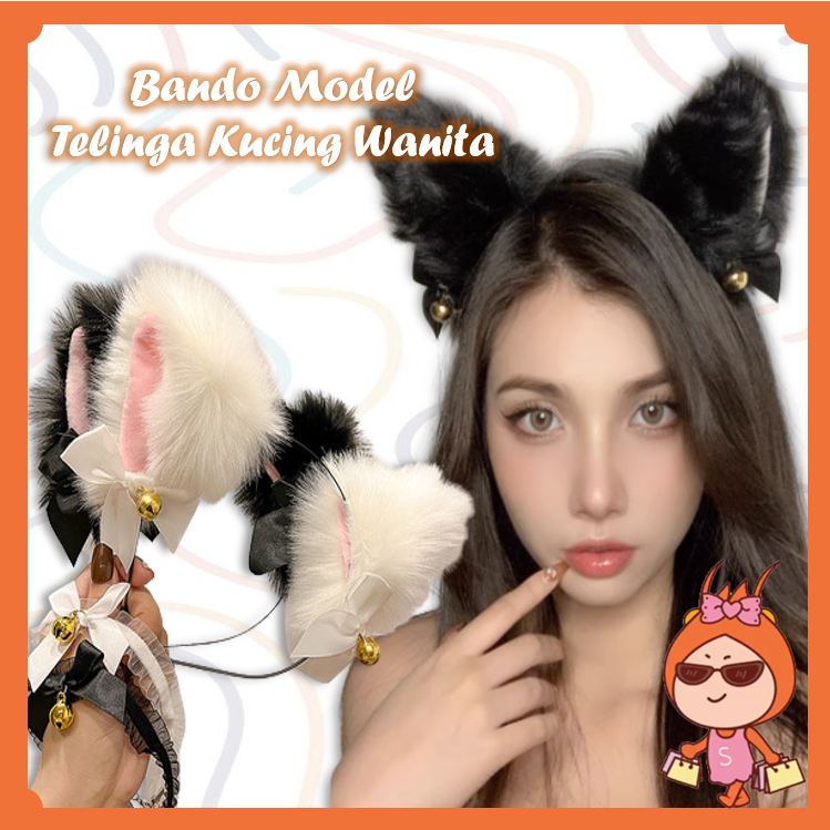 Jual Reseller Welcome - F5892 Bando Model Telinga Kucing Wanita / Bando ...