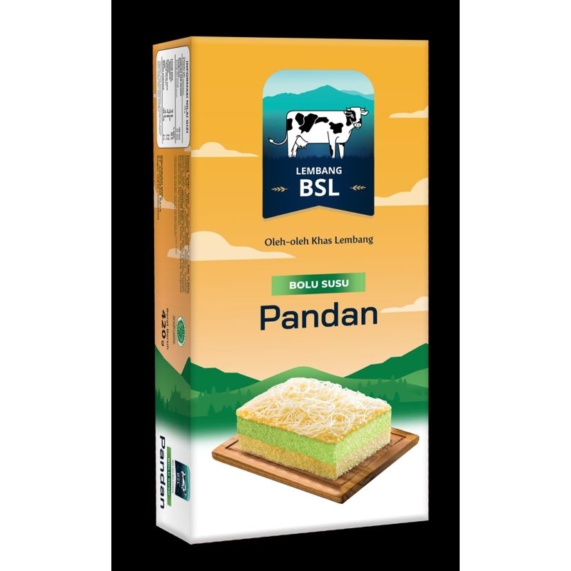 Jual [KHUSUS P.JAWA] Bolu susu lembang BSL rasa Pandan NEW kemasan baru ...