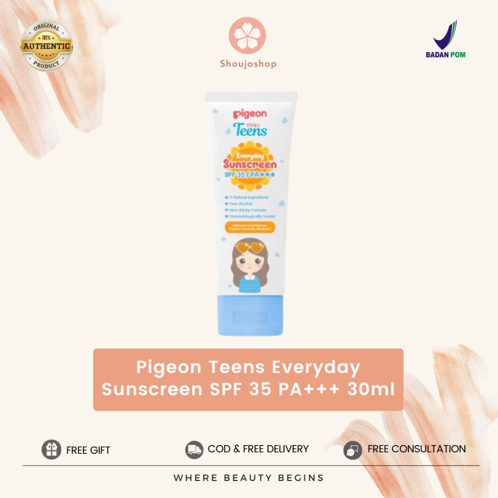 Jual Pigeon Teens Everyday Sunscreen SPF 35 PA+++ 30ml 60ml | Shopee ...