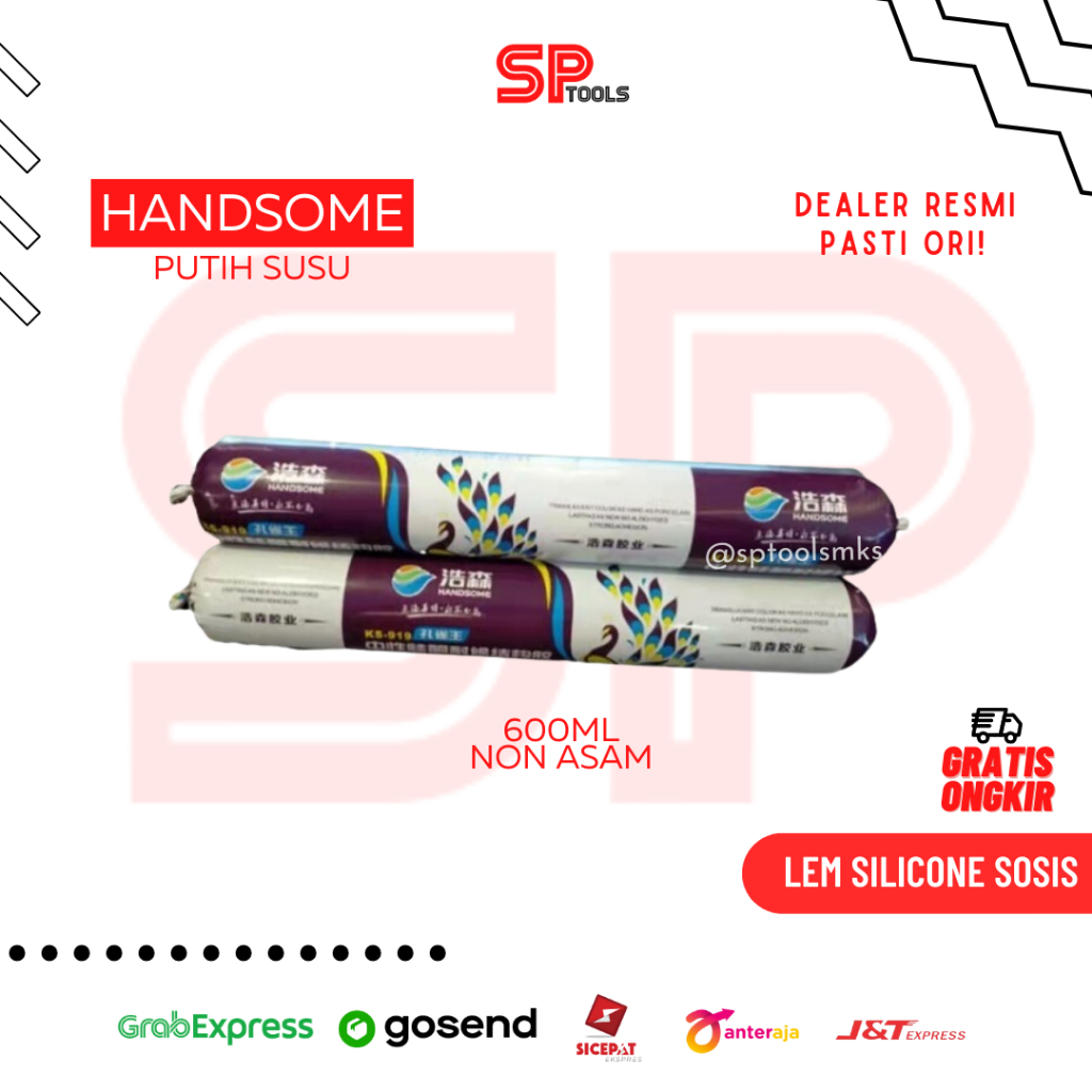 Jual LEM SILIKON SILICONE SOSIS SEALENT NON ASAM 600ML PUTIH SUSU ...
