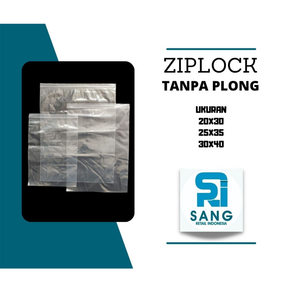 Jual Plastik KLIP Tanpa Plong Ziplock 20x30 ~ 25x35 ~ 30x40 | Plastik ...