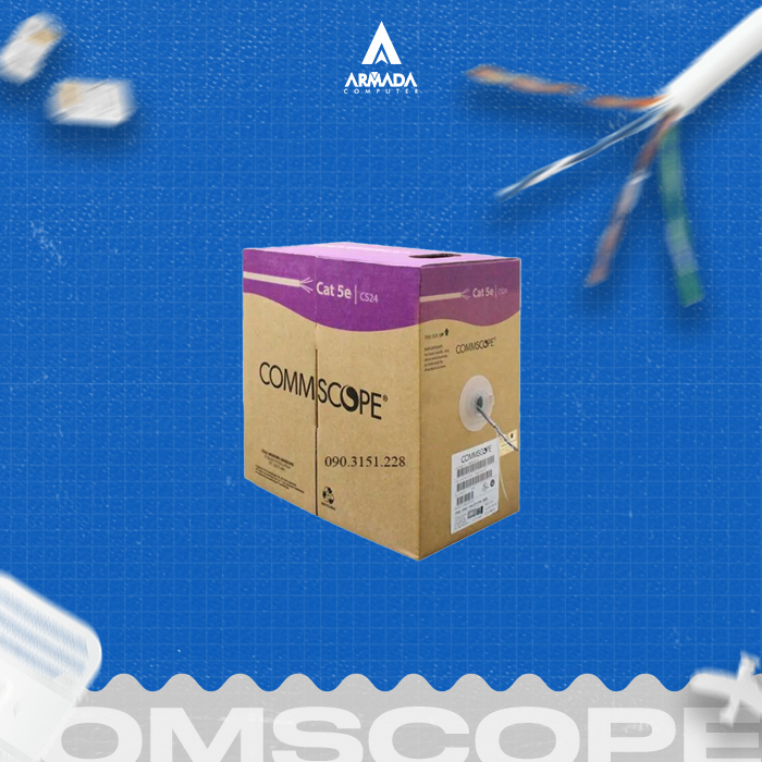 Jual KABEL LAN KABEL UTP COMSCOPE CAT 5 SIAP PAKAI - BISA REQUEST ...