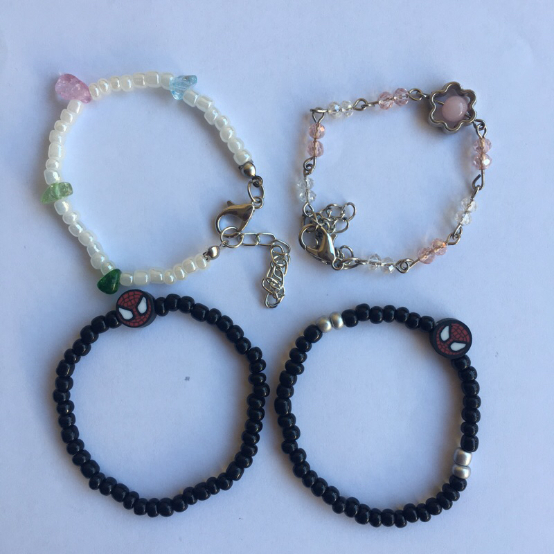Jual Gelang Spiderman Gelang Manik Kristal Gelang Manik Bunga Gelang ...