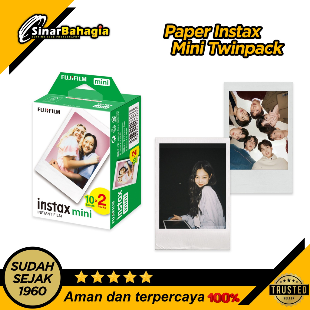 Jual Paper Film Instax Mini Twin Pack Fujifilm Instax Paper Twinpack ...