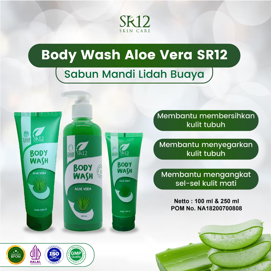 Jual Sabun Mandi Aloevera SR12 Skincare - Sabun Mandi Badan Cair ...