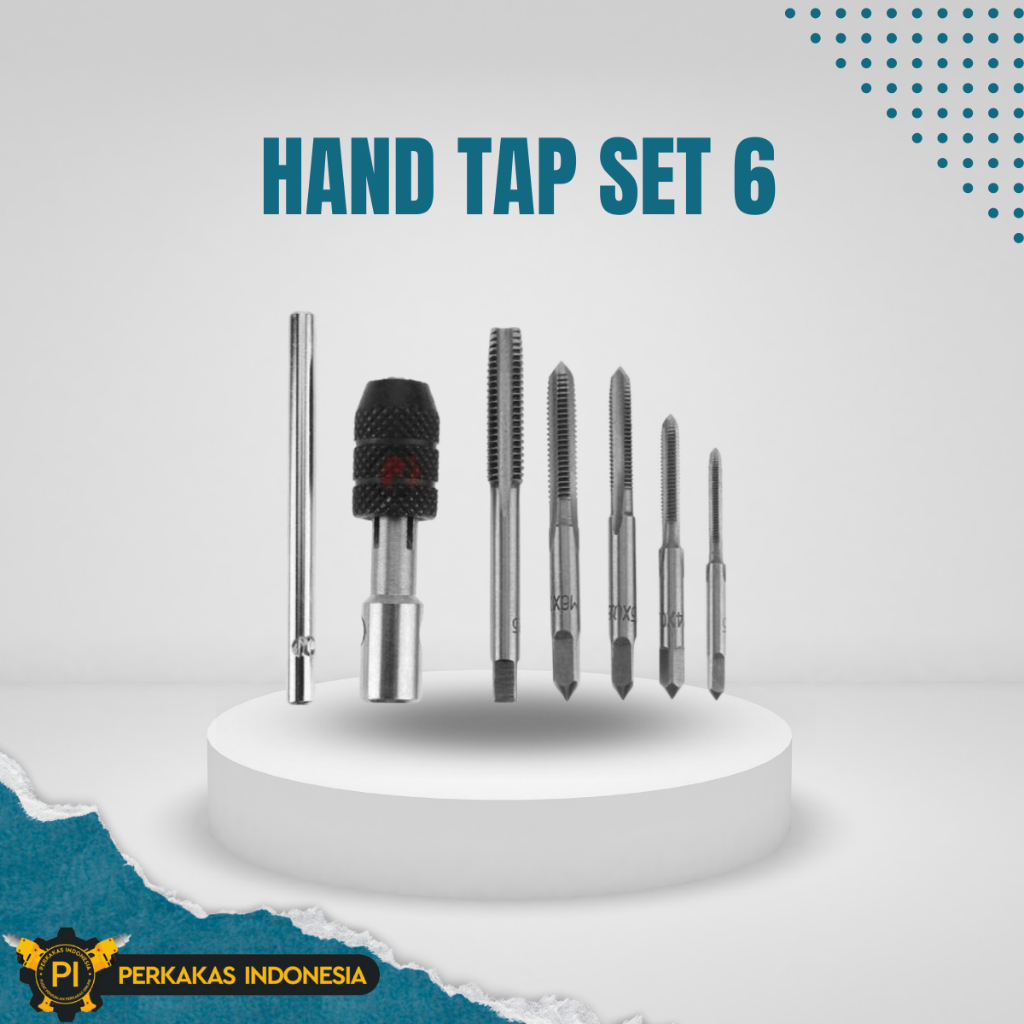 Jual Mata Bor Ulir SET 7pcs HSS Hand Tap Drill 7 pcs Pembuat Drat Baut ...