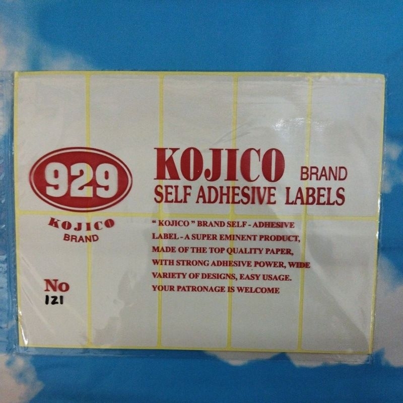 Jual STIKER LABEL HARGA SELF ADHESIVE LABELS KOJIKO 929 | Shopee Indonesia