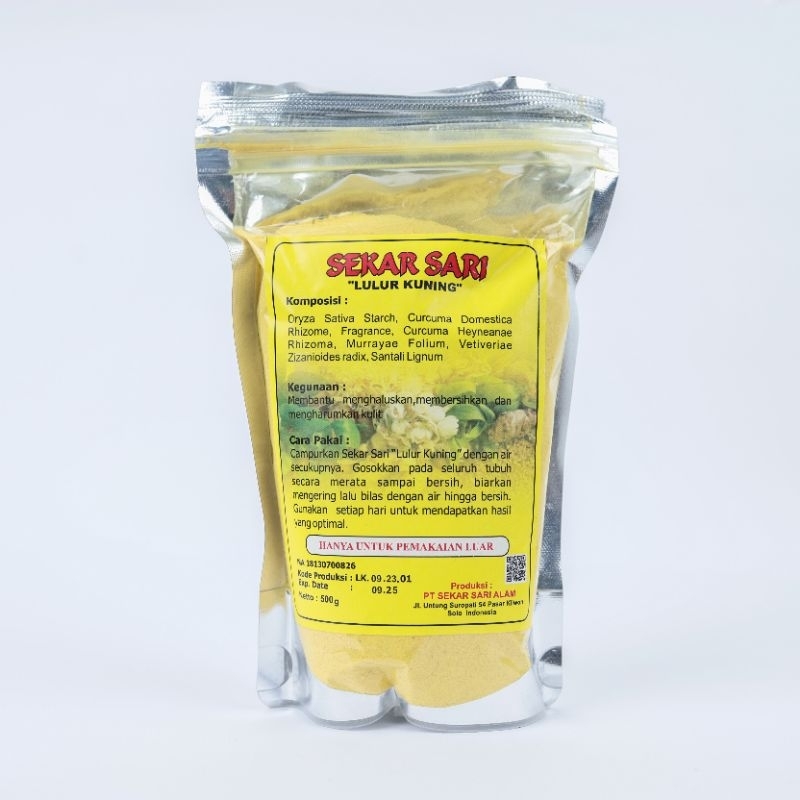 Jual Lulur Kuning Sekar Sari ( netto 500gram) | Shopee Indonesia