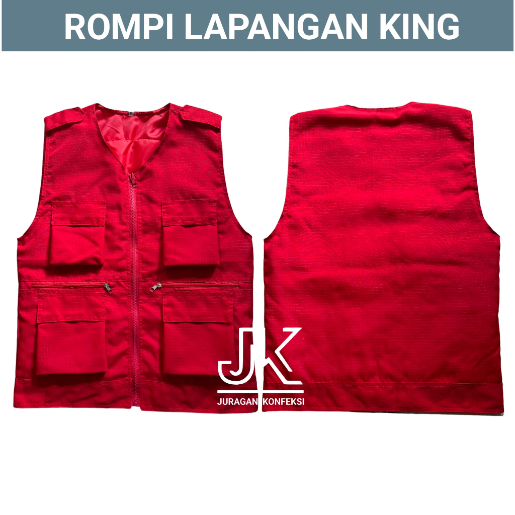 Jual Rompi Lapangan King - Rompi Lapangan Outdoor multifungsi - Rompi ...