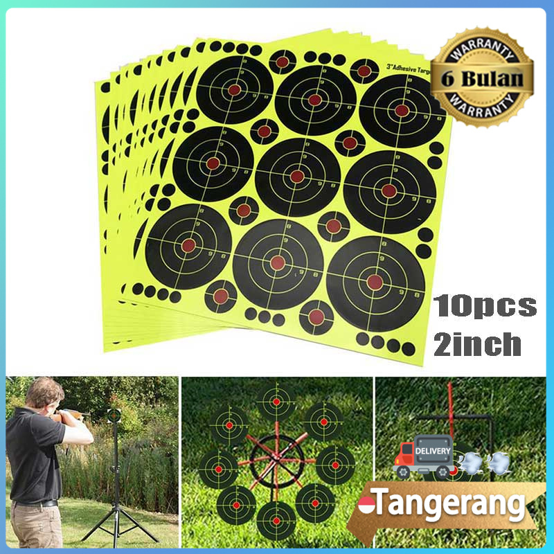 Jual 10pcs Splatter Target Stiker Target Sticker Adhesive Targets ...