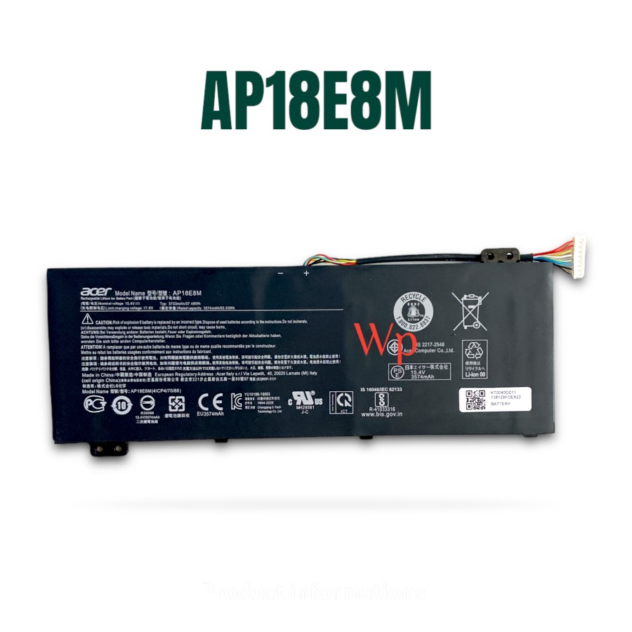 Jual Baterai ACER Aspire 7 A715-74 Nitro 5 AN515-54 CN515-71 AP18E8M ...