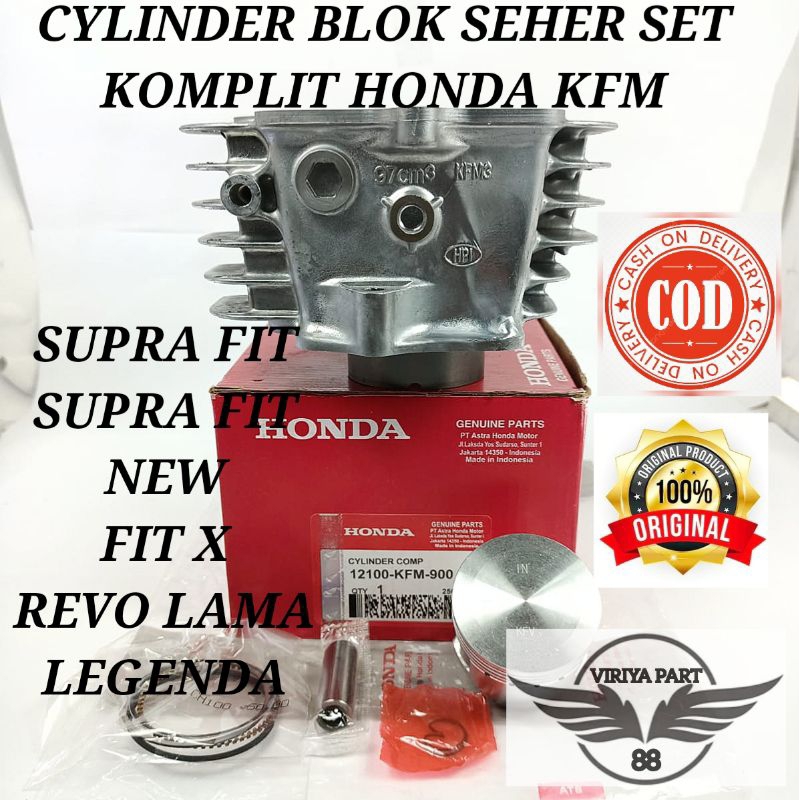 Jual CYLINDER BLOK SEHER PISTON RING KOMPLIT HONDA KFM KUALITAS ORIGINAL HONDA AHM PRESISI ...