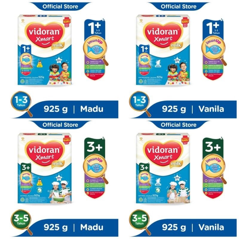 Jual Vidoran 925gr 1+ 3+ Vanila/Madu | Shopee Indonesia