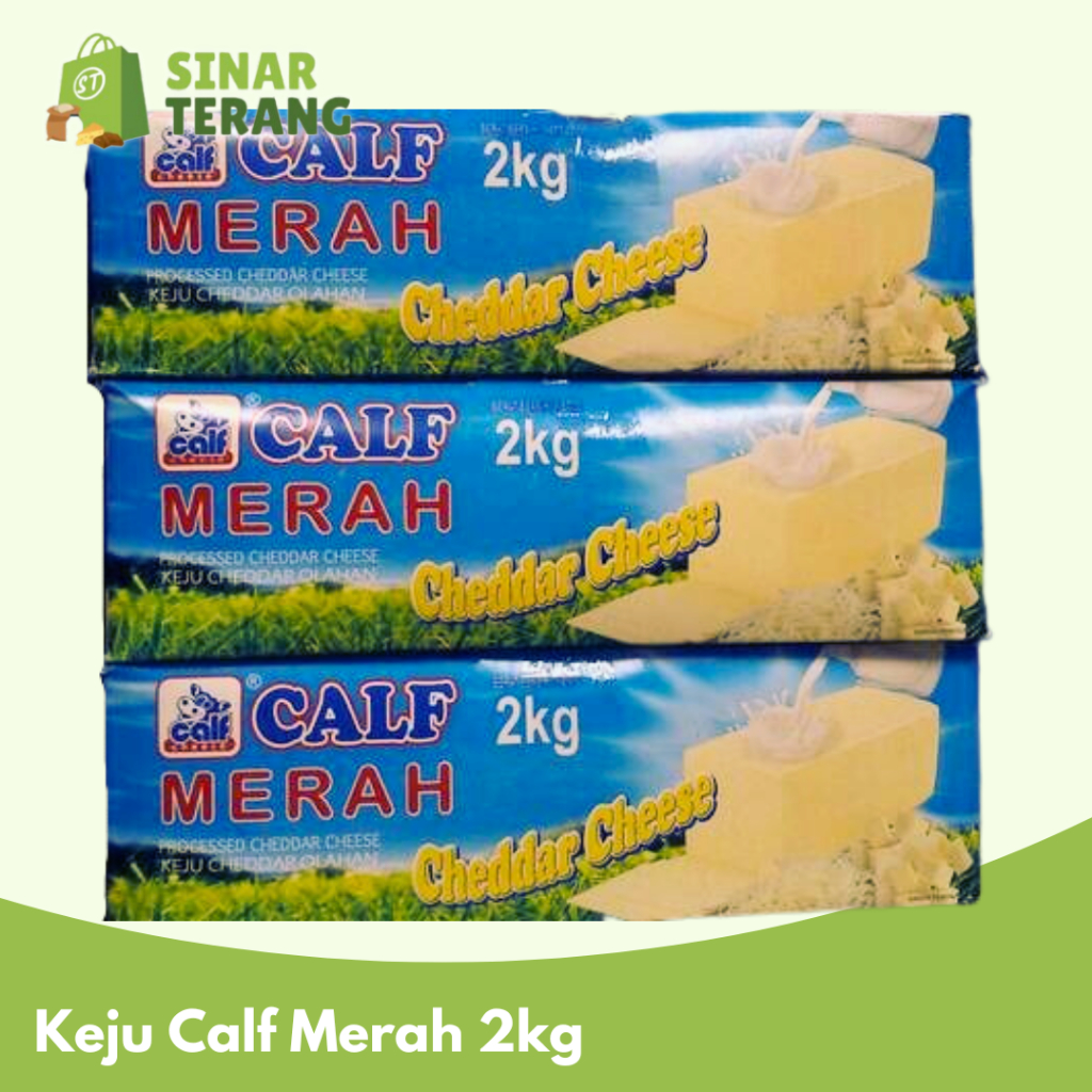 Jual Keju Cheddar Calf Merah 2 kg | Shopee Indonesia
