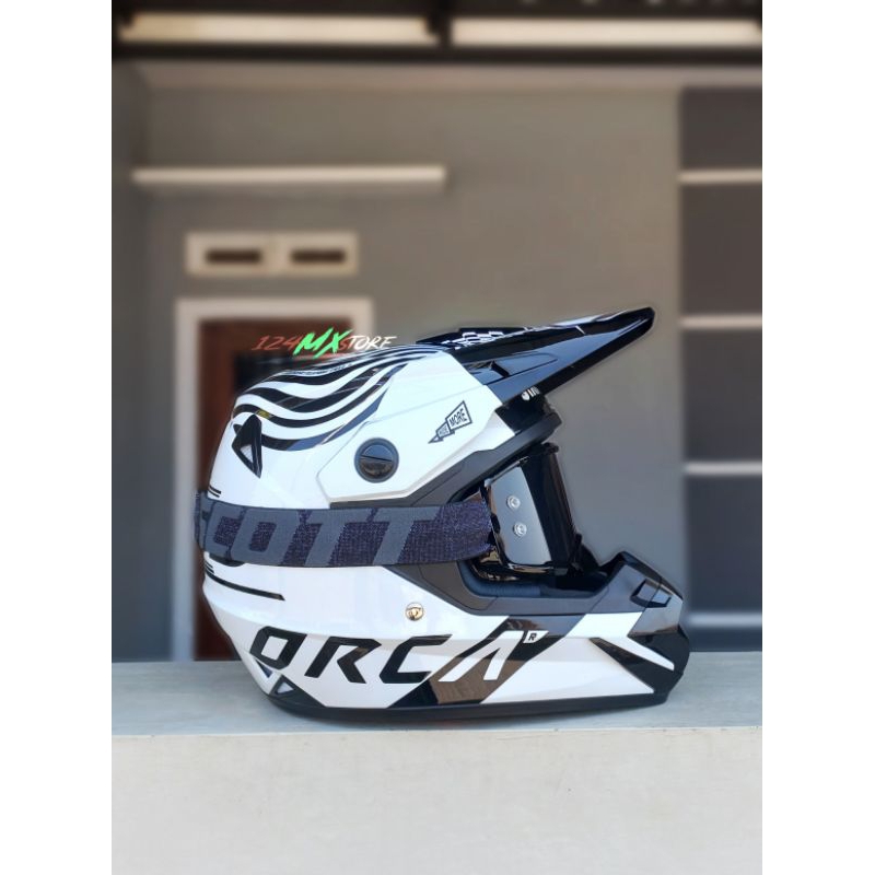 Jual HELMET ORCA VORTEX ORIGINAL DAN GOGGLE SCOTT PROSPECT | Shopee ...