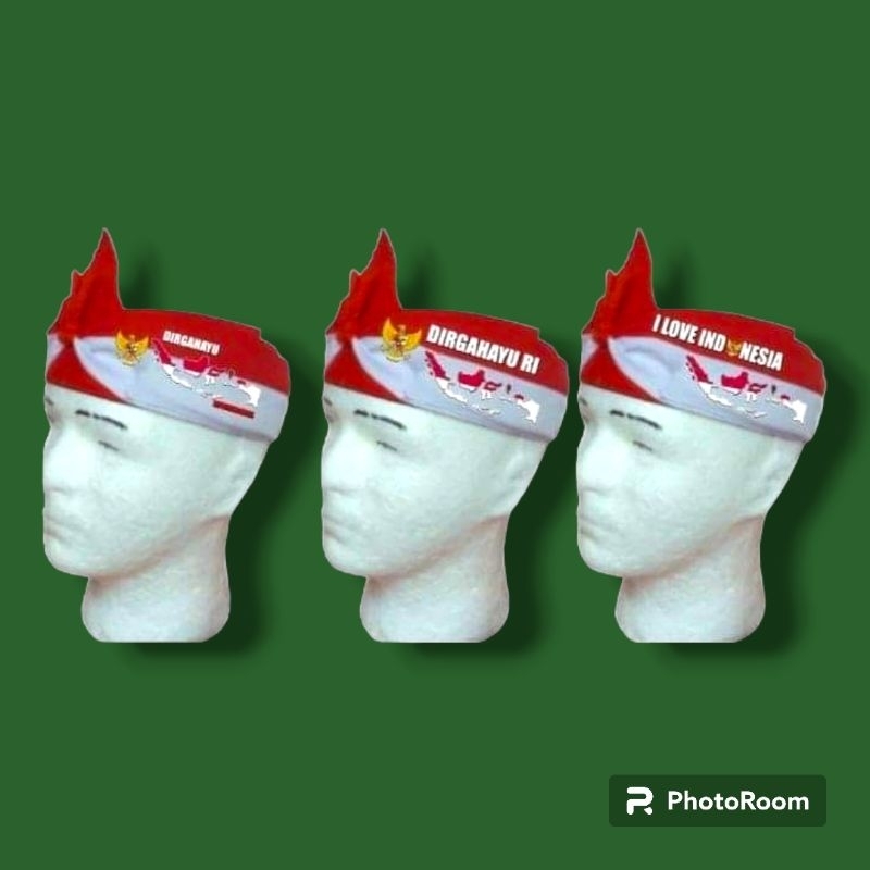 Jual Iket Kepala Merah Putih / Bando Merah Putih /Umbul Umbul Merah ...
