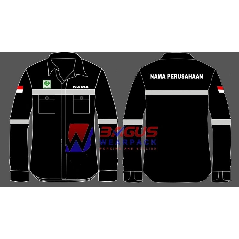 Jual Baju kerja proyek / Baju proyek / Wearpack atasan / kemeja proyek ...