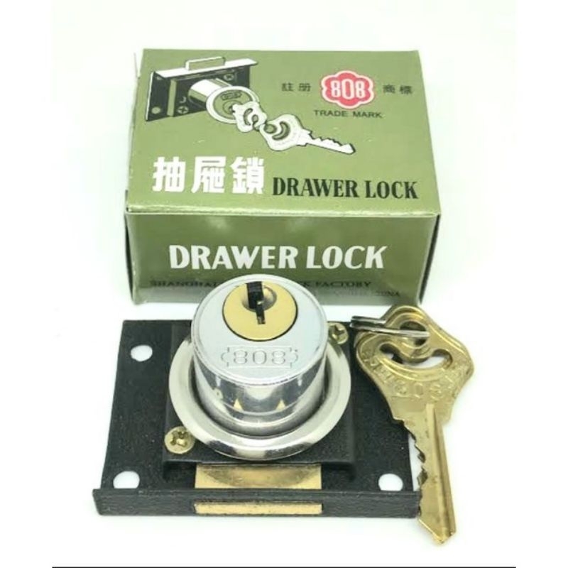 Jual kunci laci lemari 808 ORIGINAL asli lemari kayu alumunium / drawer ...