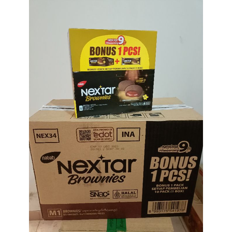 Jual NABATI NEXTAR BROWNIES/ 1 PACK ISI 11 pcs @40 GR | Shopee Indonesia