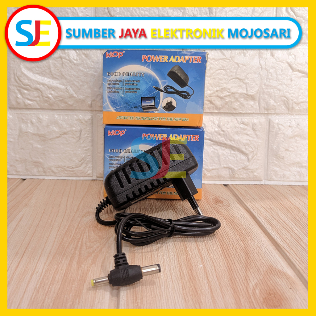 Jual Power Adapter 9 Volt 2A Klop / 12 Volt 2A Klop | Shopee Indonesia