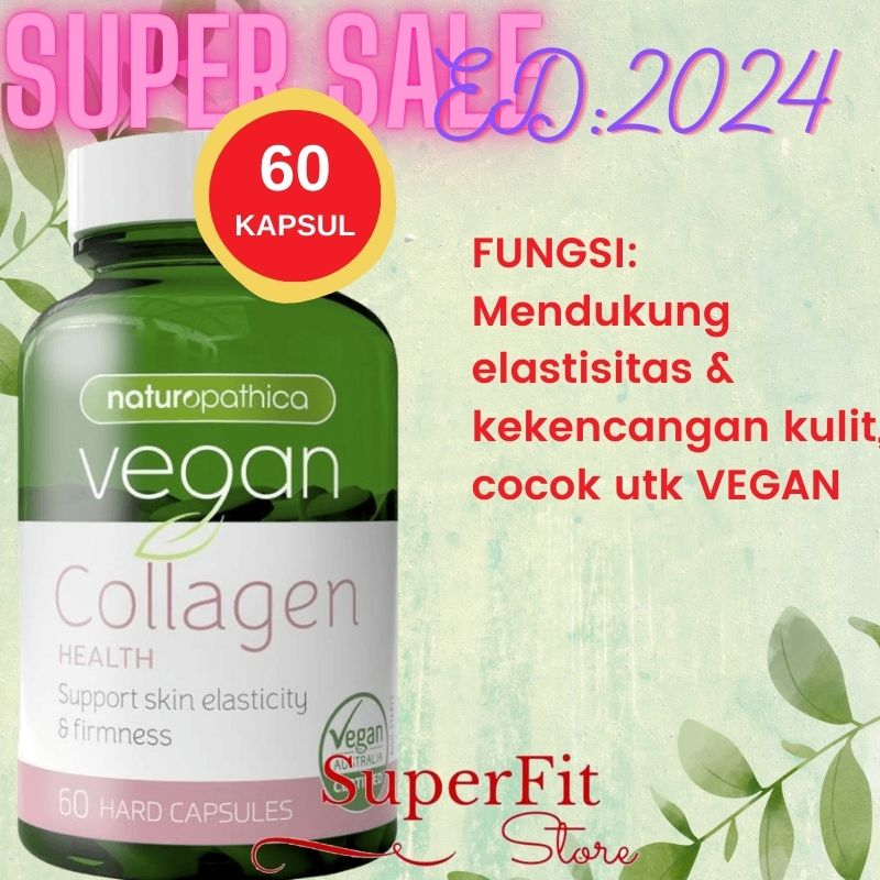 Jual Naturopathica Vegan Collagen Health 60 Kapsul - Aussie | Shopee ...