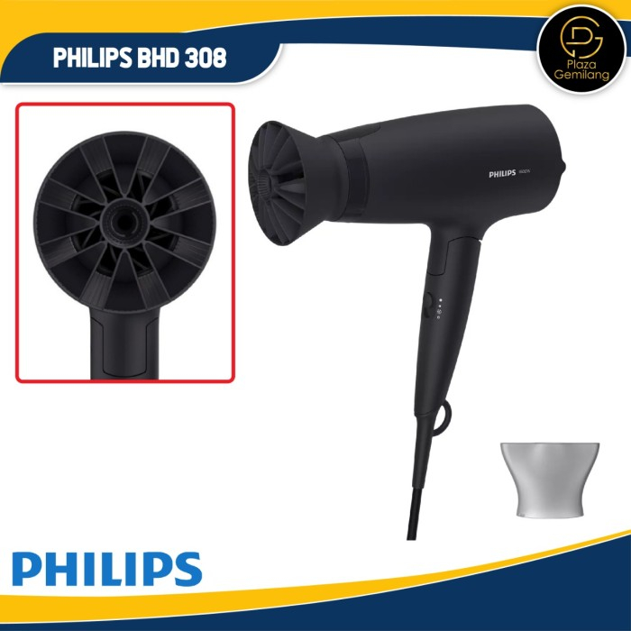 Jual Philips Hair Dryer 3000 Series BHD308/10 | Shopee Indonesia