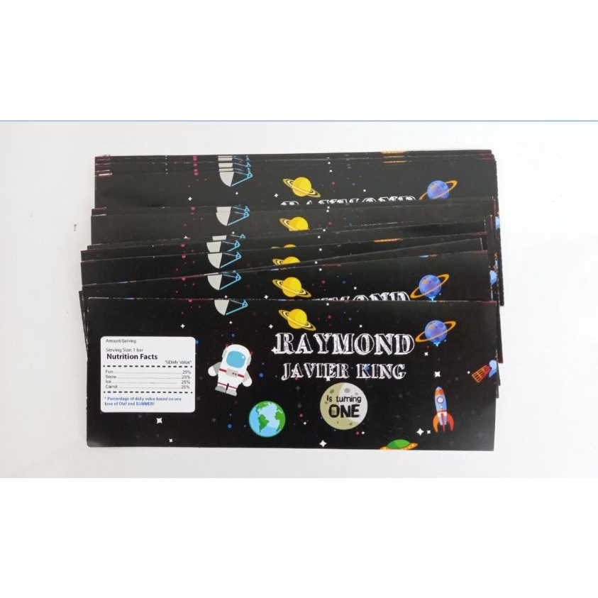 Jual label susu botol space / label susu botol custom astronot / label ...