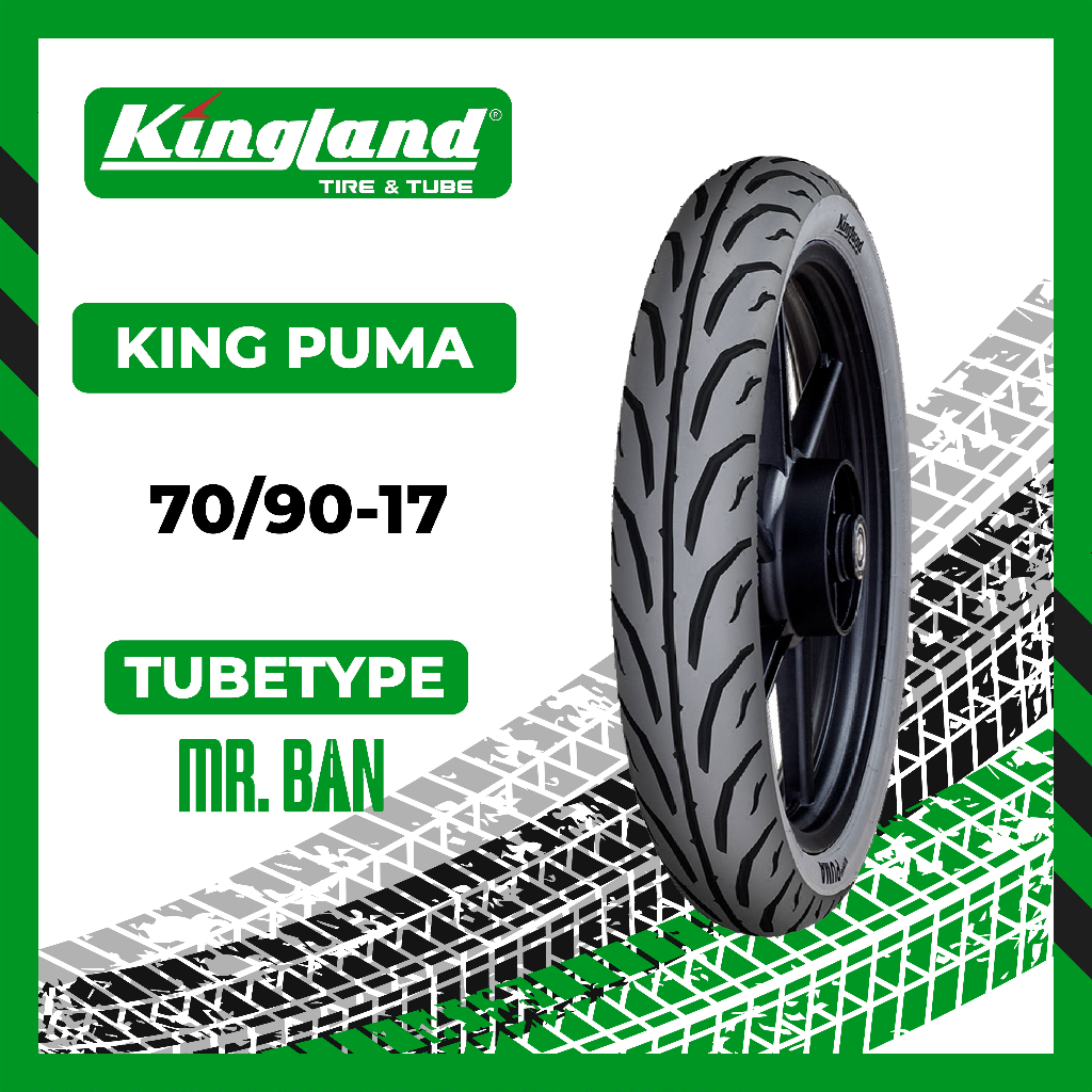 Jual Ban Luar Motor Bebek King Puma Kingland Ukuran 70/90 80/90 Ring 17 ...