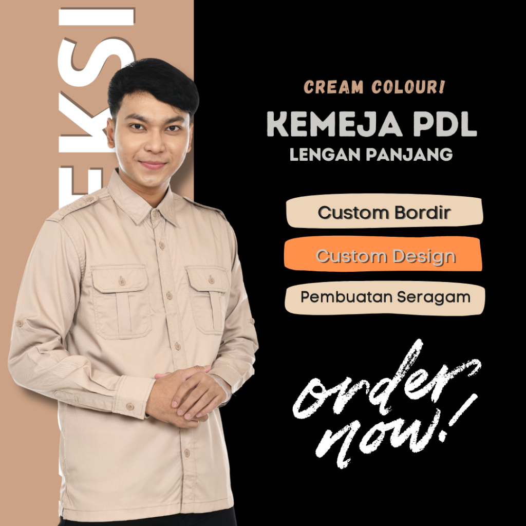 Jual Baju Kemeja PDL Lengan Panjang Seragam Kerja Dinas Lapangan Outdoor Outdor Gunung Komunitas ...