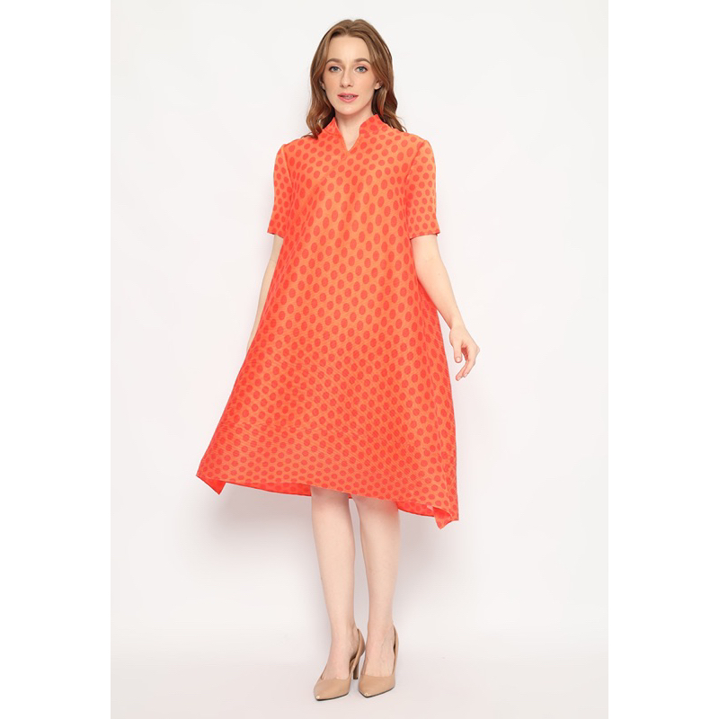 Jual Rupa Arupa - Orange Polkadot Kori Pleats Dress - RAPD2022096 ...