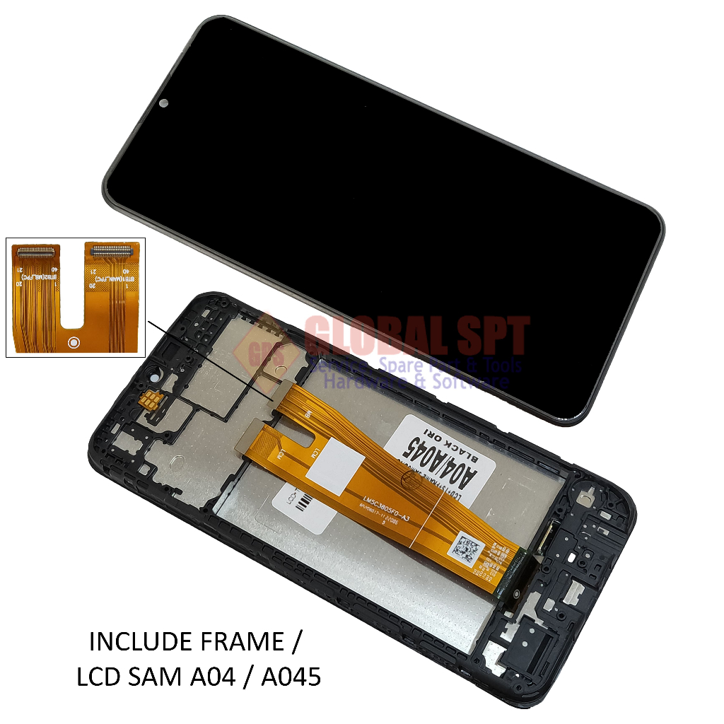 Jual INCLUDE FRAME / LCD TOUCHSCREEN SAMSUNG A04 / A045 | Shopee Indonesia