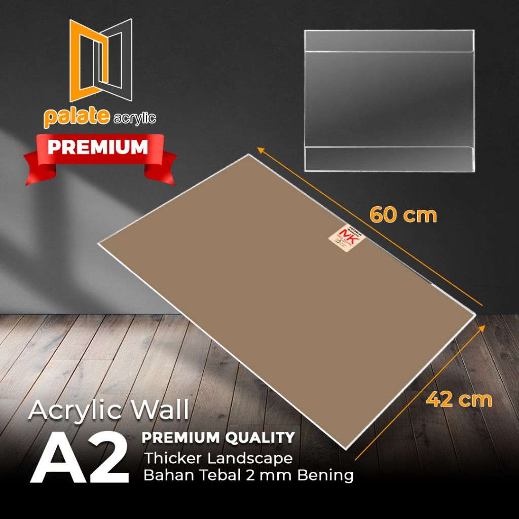 Jual AKRILIK WALL A2 / ACRYLIC / THICKER / AKRILIK DINDING BROSUR A2 LANDSCAPE | Shopee Indonesia
