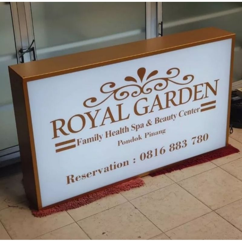 Jual Neon Box 2Muka Ukuran 30cm x 50cm | Shopee Indonesia