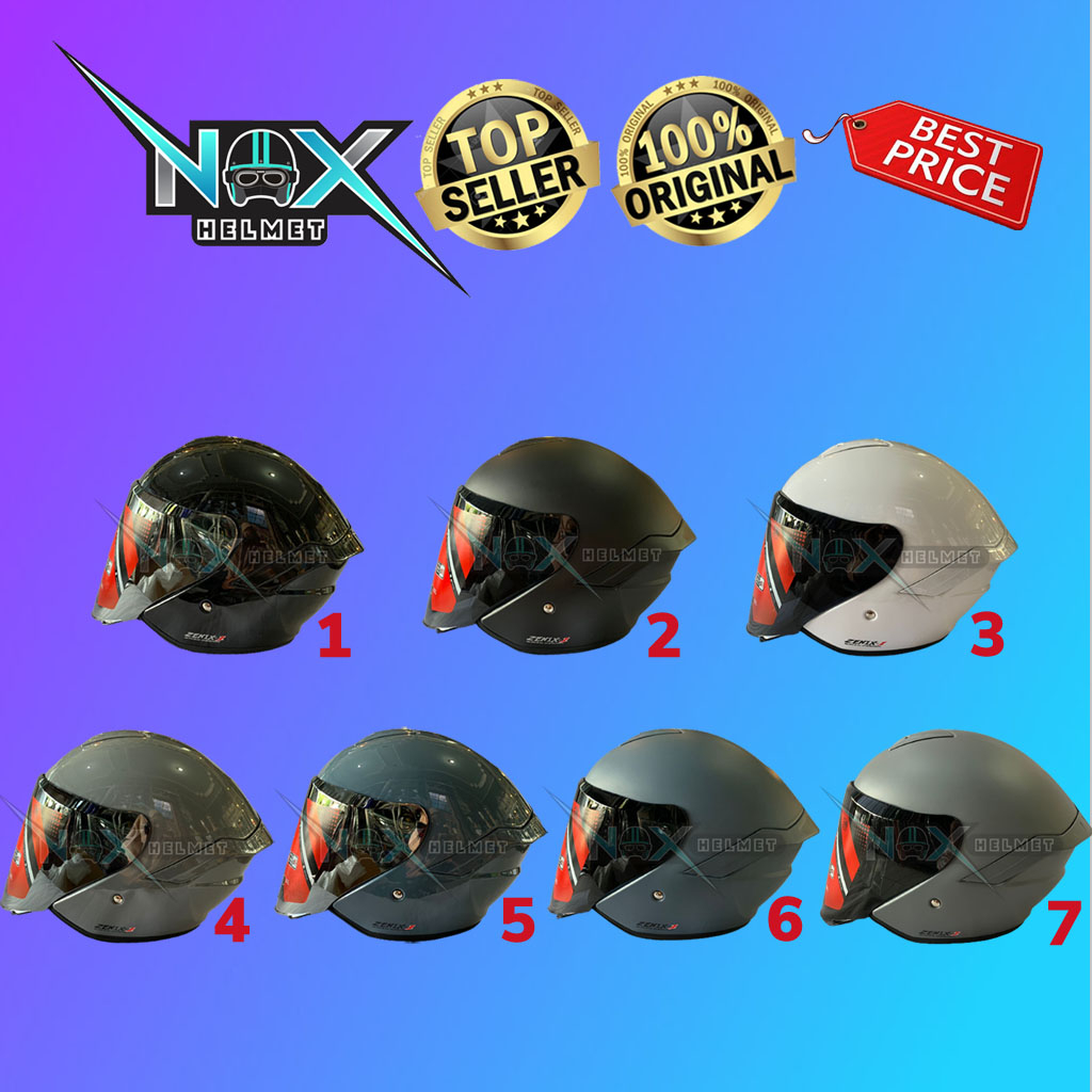 Jual Helm Halfface AIZO Zenix1 Original Solid Polos (Ongkir 2kg ...