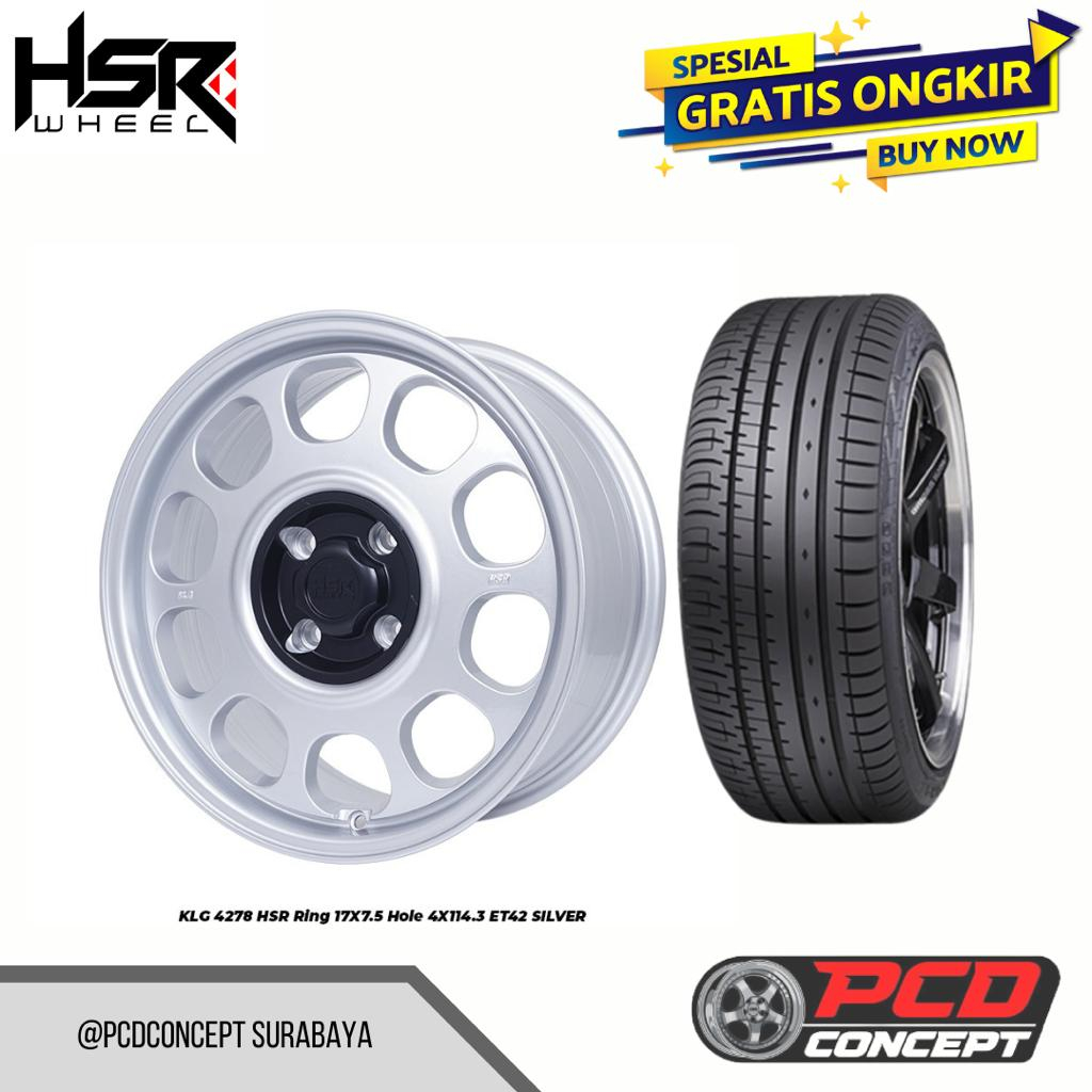 Jual PAKET VELG MOBIL RACING RING 17 HSR KLG WARNA PUTIH TOKO VELG MOBIL RACING SURABAYA ...