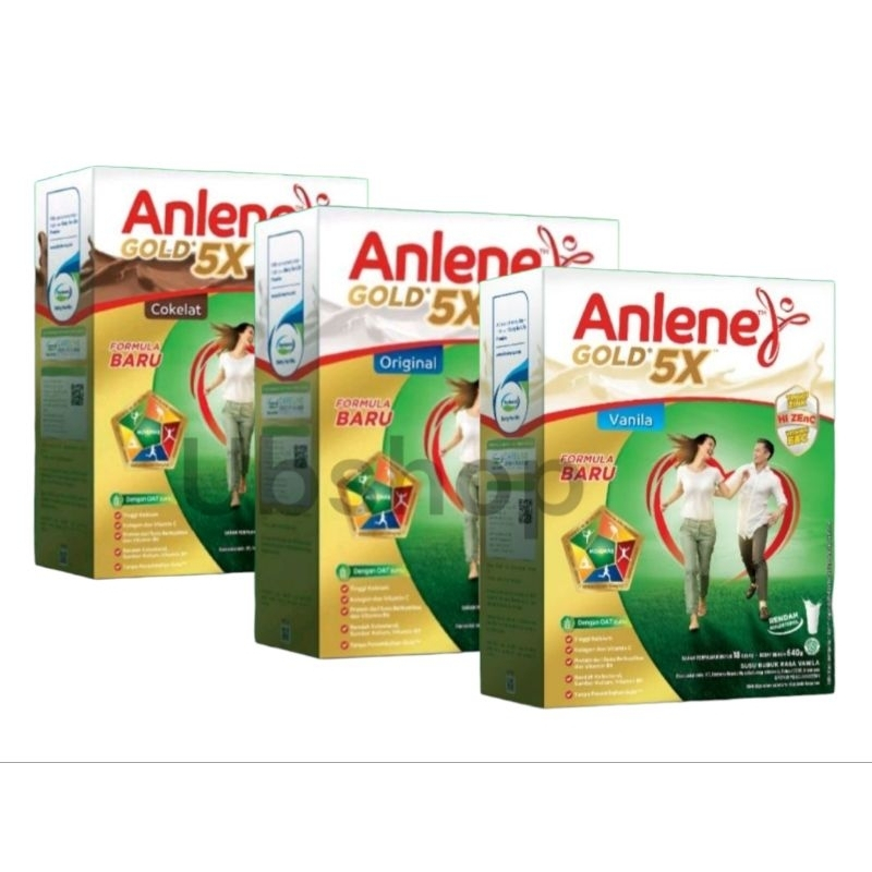 Jual ANLENE GOLD 5X 600gr/570gr - Nutris Jantung, Tulang, Sendi & Otot ...