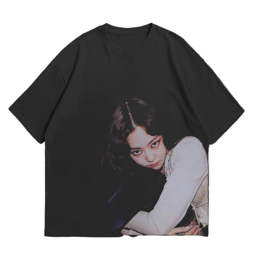Jual Tshirt Kaos Oversize Blackpink Jennie Kim Face Box Vintage Tee | Shopee Indonesia
