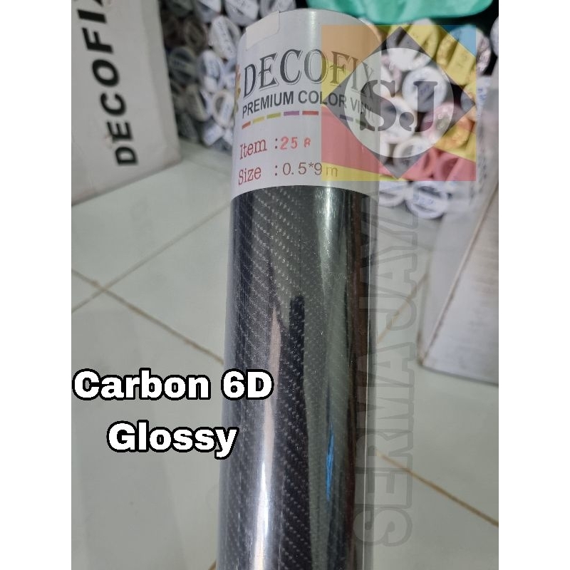 Jual Sticker Stiker Skotlet carbon karbon 6D Glossy DECOFIX roll (50cm ...