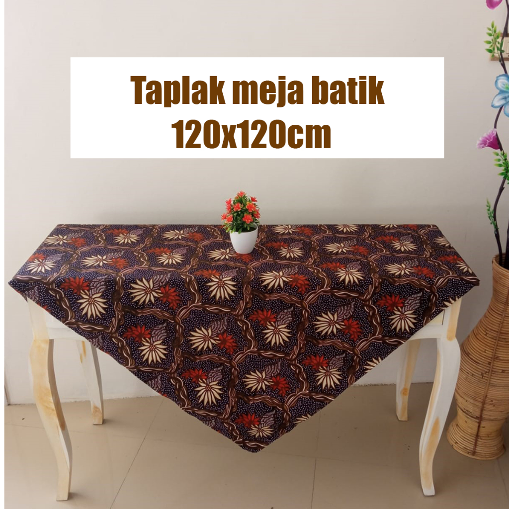 Jual Taplak Meja Batik Guru Kantor Sekolah Katun 120x120cm | Shopee ...