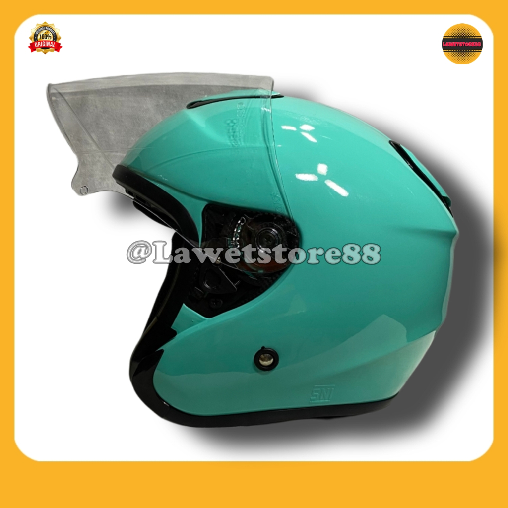 Jual Helm Sepeda Motor Half Face Priest Kyoto Solid Whitte Black Pink ...