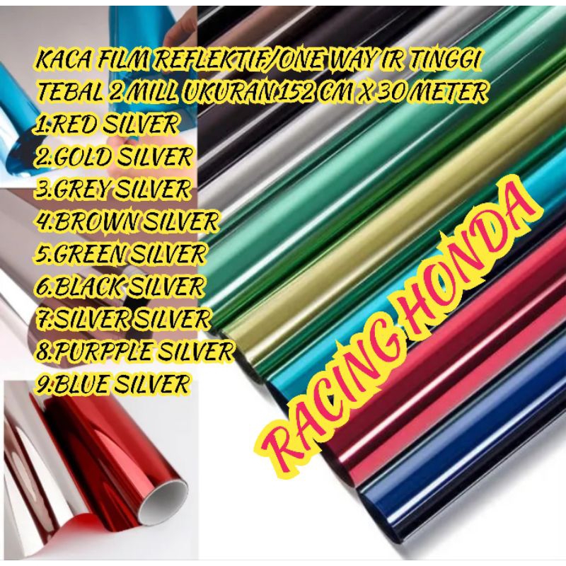 Jual KACA FILM 1 ROLL 152 CMX30 METER KACA FILM ONE WAY MIRROR KACA ...
