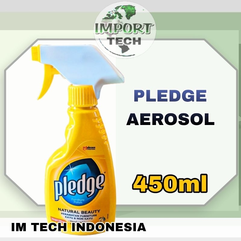 Jual Pledge Liquid Spray Furniture Polish Lemon 450 ml. | Shopee Indonesia