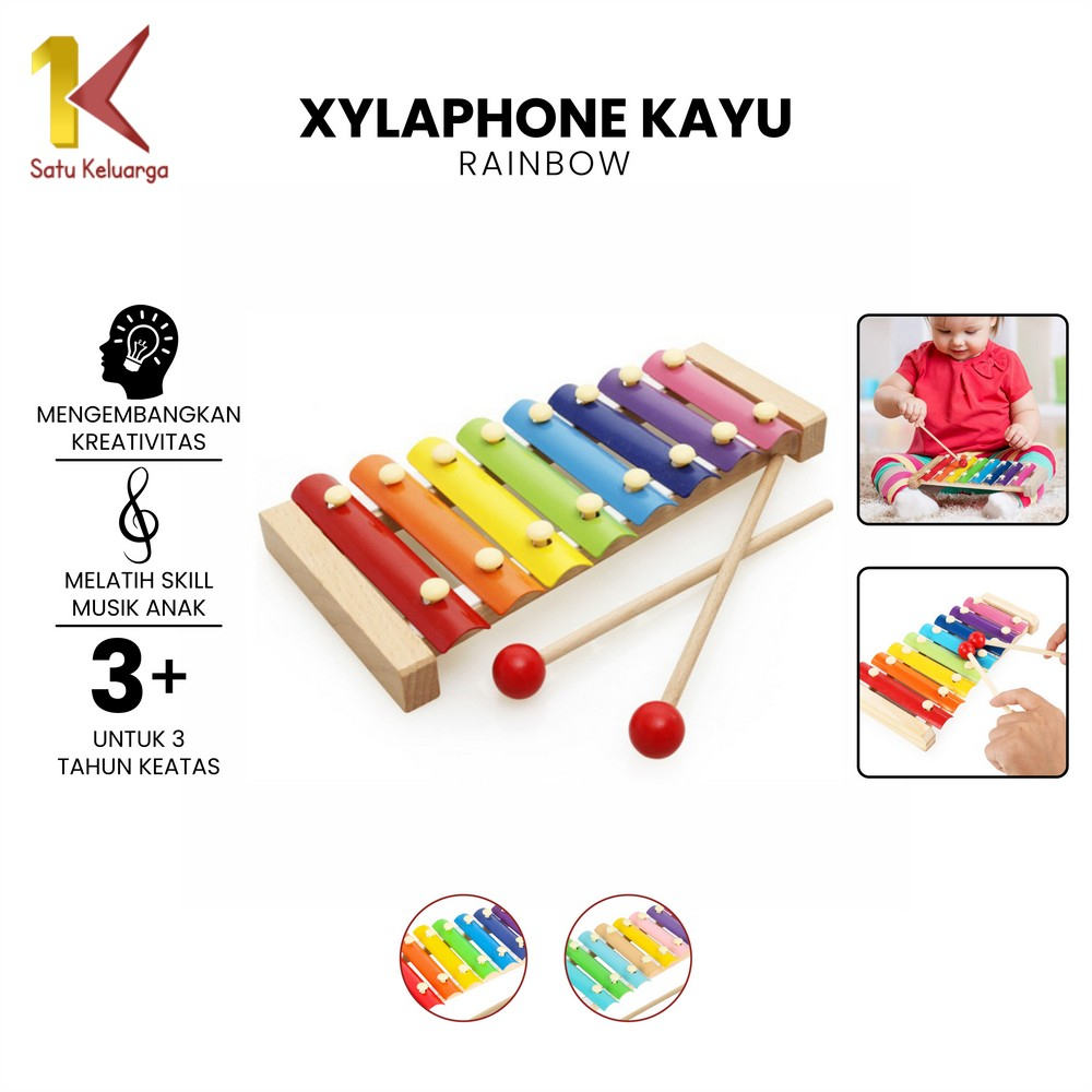 Jual Satu Keluarga Mainan Kolintang Alat Musik Pukul Anak M328 Mainan ...