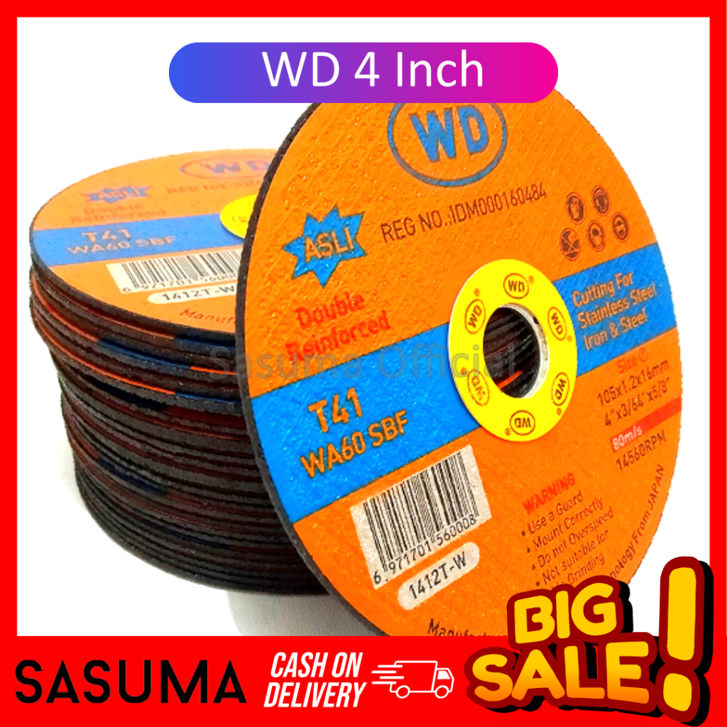 Jual SASUMA WD 1 BOX BATU POTONG 4X1.2MM - BATU GERINDA 4" - CUTTING ...