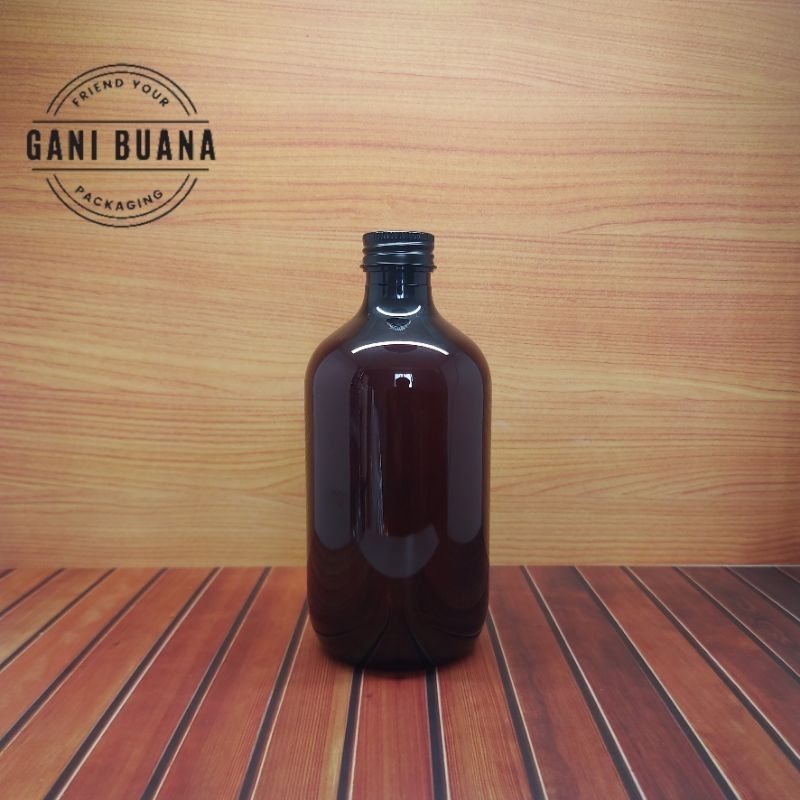 Jual BOTOL URIL 500ML AMBER MADA NECK 28 TUTUP ALM HITAM | Shopee Indonesia