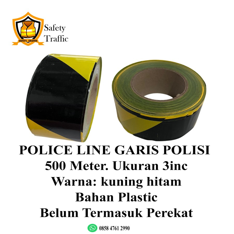 Jual POLICE LINE GARIS POLISI SAFETY LINE 3 inch Panjang 500 meter ...