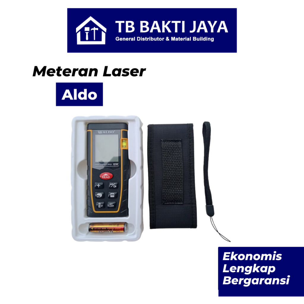 Jual Meteran Laser Digital/ Laser Pengukur Jarak 60M - AL | Shopee ...