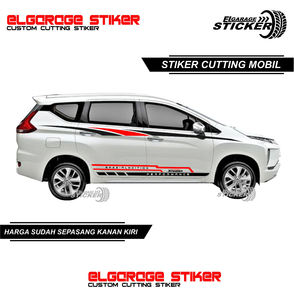 Jual Stiker mobil xpander stiker list striping body samping all new mobil xpander | Shopee Indonesia
